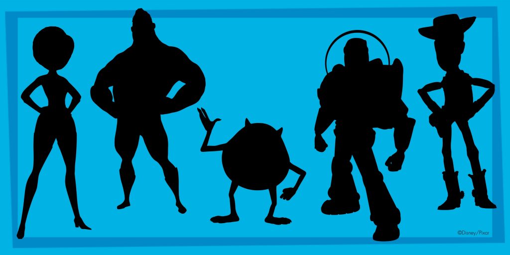 Pixar Character Silhouettes